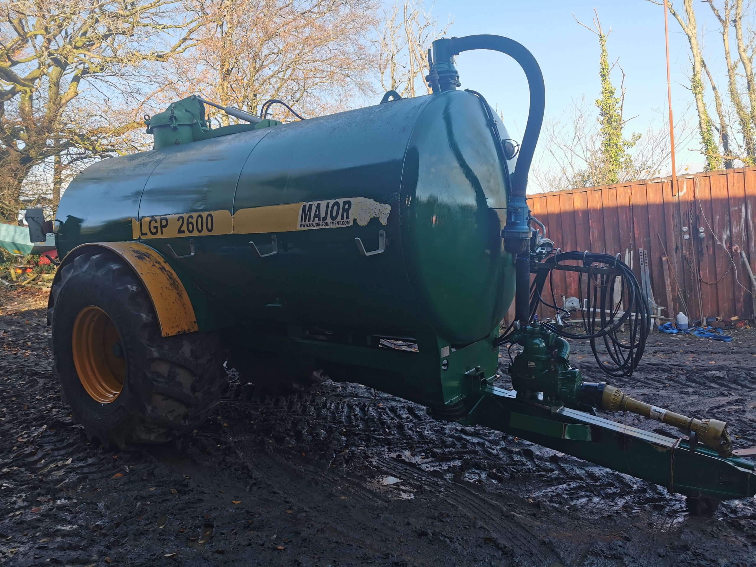 Major 2600 slurry tanker for sale - Michael Goulbourne Machinery